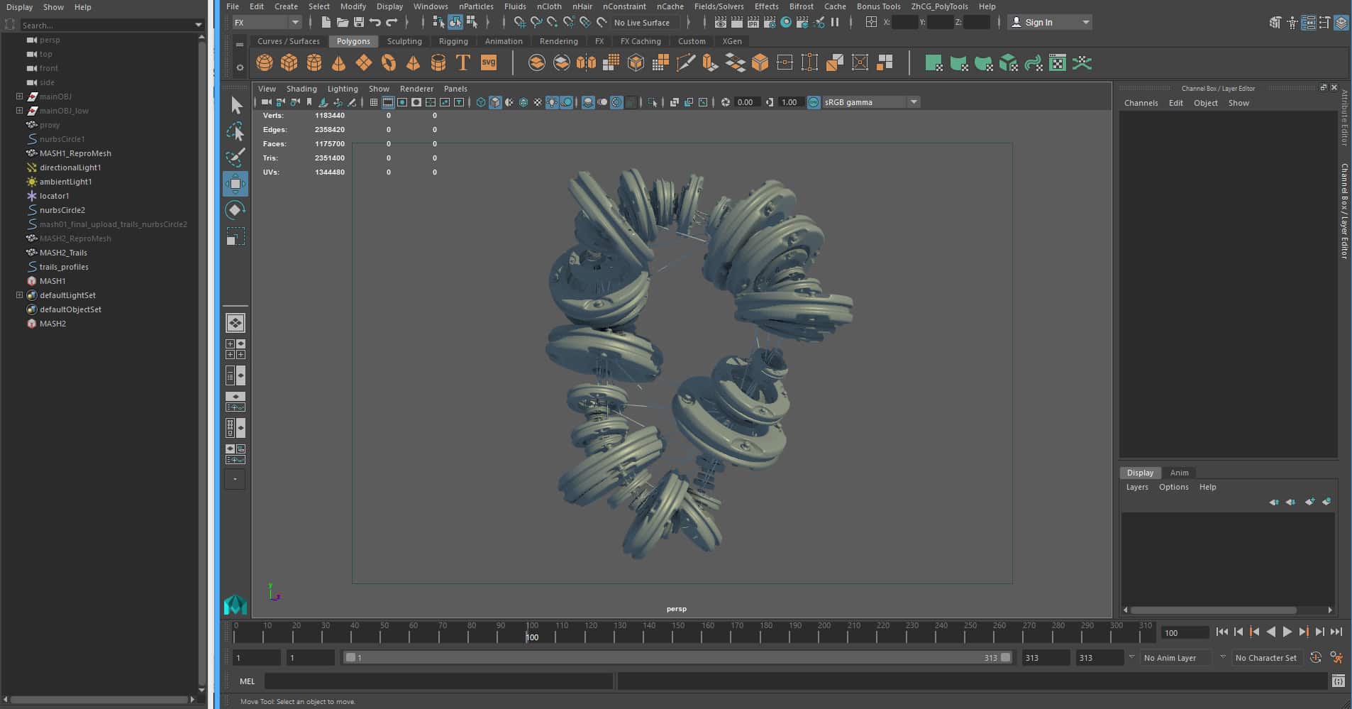 Trabalhando com MASH e Soft Body Dynamics no Maya - Layer Lemonade